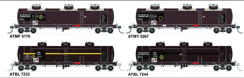 NTAF 008 (4 in Pack) AMPOL BLOCK TRAIN TANKER Rail Tank Car NSWSRA - S ...