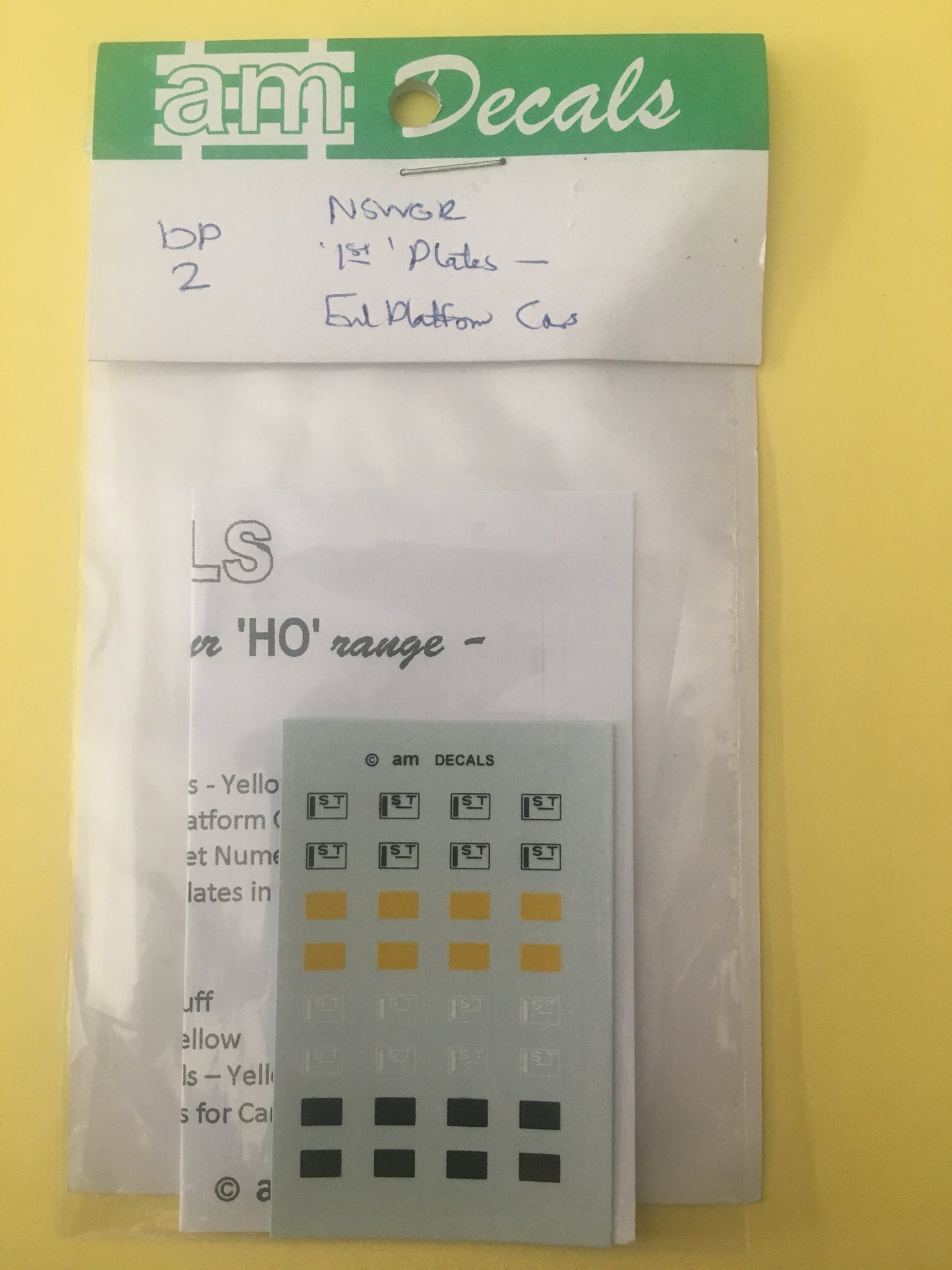 DP02 AM Models Decal: DP02 decal for NSWGR 1st Plates for End-Platform ...